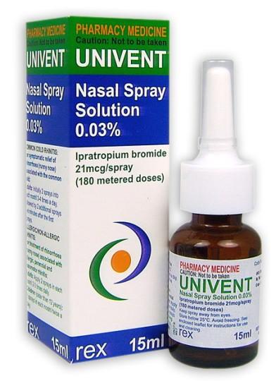UNIVENT Nasal Spray 15ml REX – Ezy Pharmacy