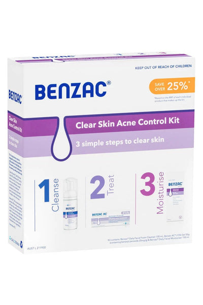 BENZAC Clear Skin Acne Kit – Ezy Pharmacy