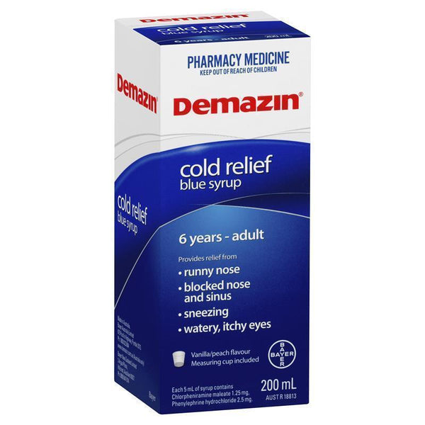 DEMAZIN Syrup Blue 200ml – Ezy Pharmacy