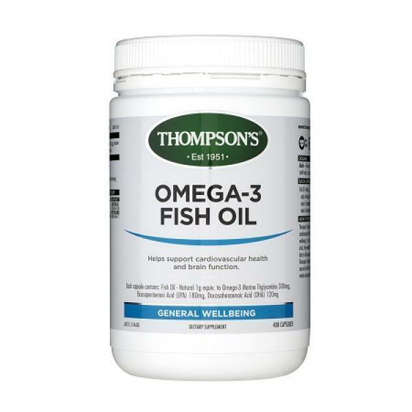 Thompson's Fish Oil Omega 3 1000mg 400s – Ezy Pharmacy